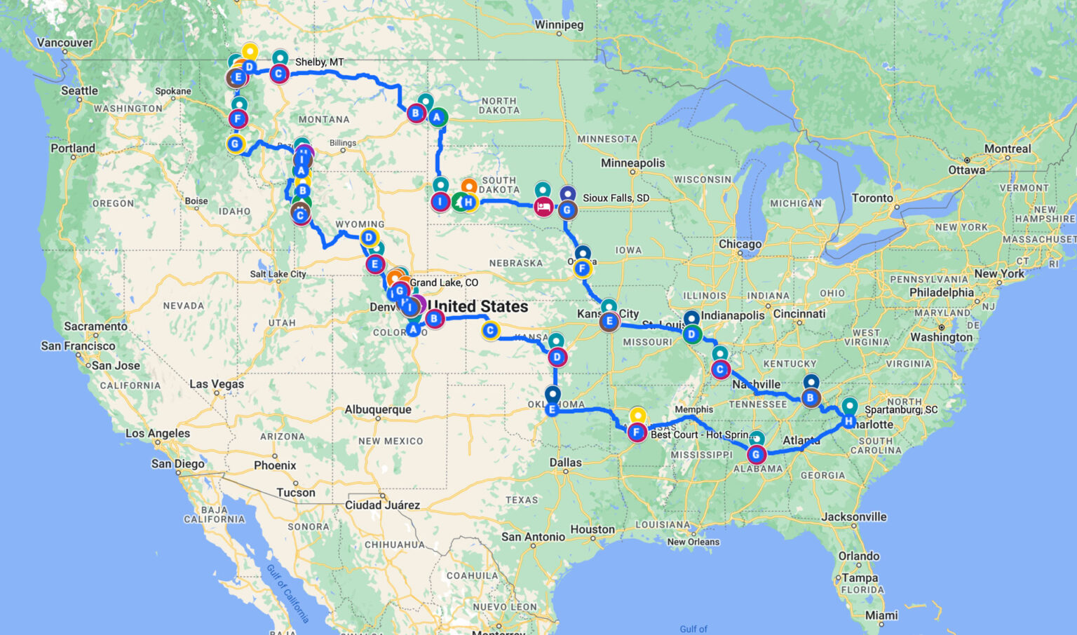 Planning for My 7,000 Mile Cross Country Trip