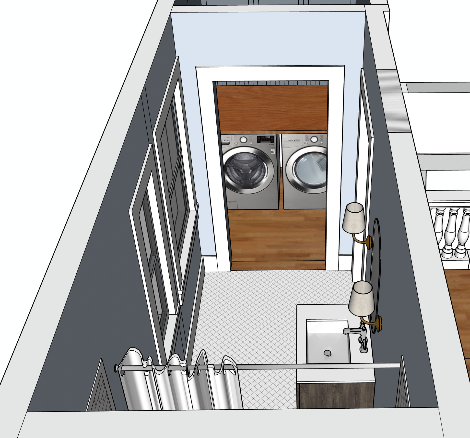 Reworking the Upstairs to Make Room for a New Hall Bathroom